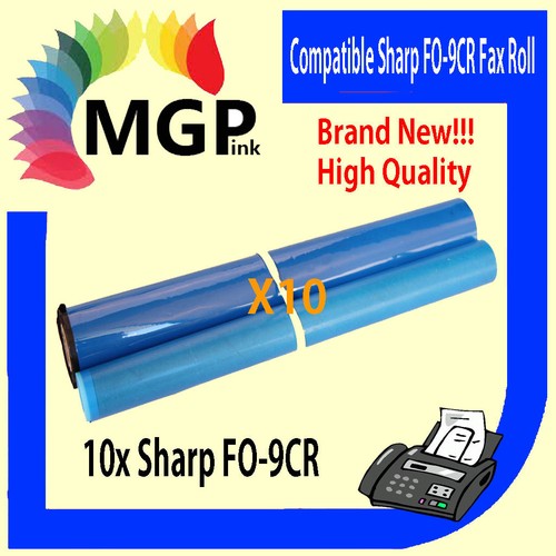 10 SHARP FO-9CR F0-9CR COMPATIBLE FAX FILM ROLLS FO9CR F09CR FO-D60 FO-P510 P600 | eBay Australia