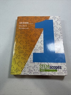 STEMscopes 1st Grade Student Notebook Math Workbook HomeSchool Teacher ...