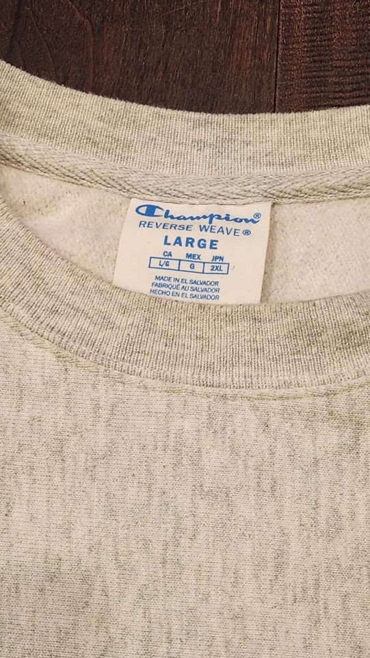 Cal Poly Mustangs Champion Reverse Weave Light Gray Sweatshirt Men's ...