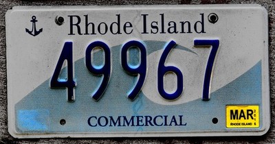 1996 Rhode Island Waves Commercial License Plate with a 2016 Sticker | eBay