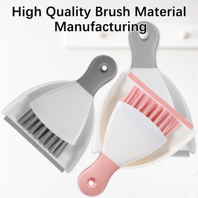 Mini Dustpan and Brush Set Portable Table Top Cleaning Brush and ...