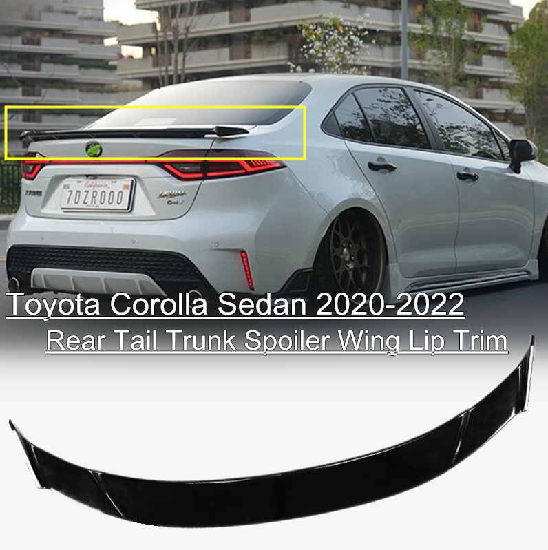 For 2020-2023 TOYOTA Corolla Rear Trunk Spoiler Boot Lip Wing Trim ...