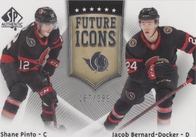 2021-22 SP Authentic - Future Icons Shane Pinto, Jacob Bernard-Docker # ...