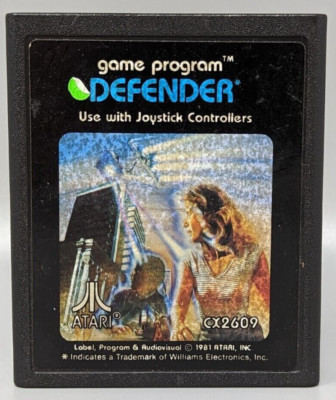 DEFENDER - Atari 2600 Video Game Cartridge (1981) CX2609 (Blue Letter ...