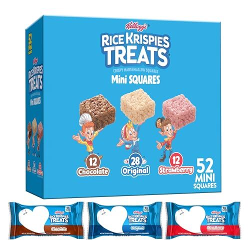Mini Squares, Kids Snacks, Lunch Snacks, Variety Pack, 20.1oz Box (52 ...