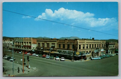 Prescott Arizona Corner of Gurley & Cortez St Eagle Drug Store Postcard ...