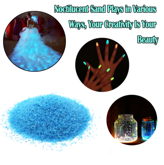 20g Magic Fluorescent Bright Glow in the Dark Sand Particles Glow ...