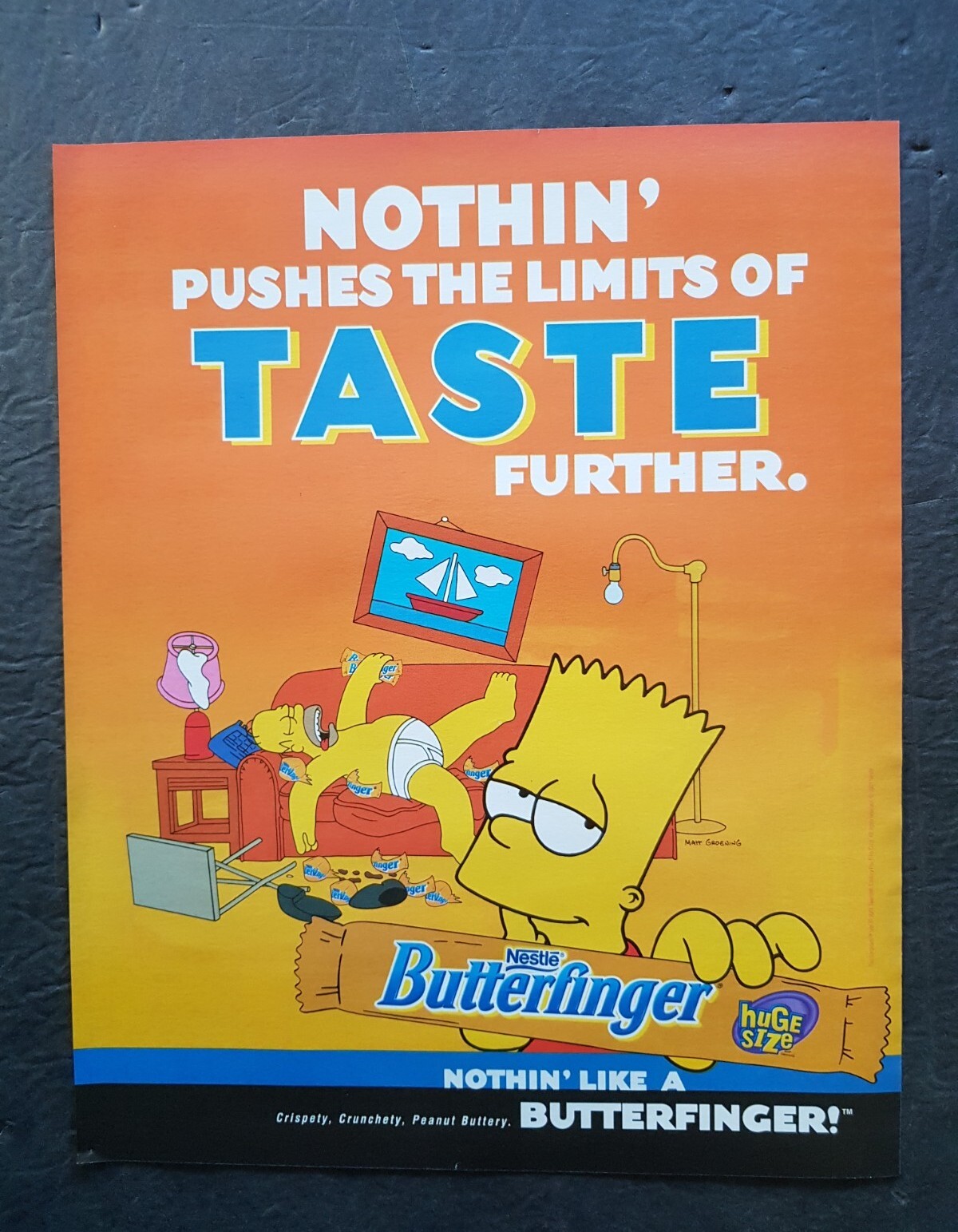 Simpsons Butterfinger Promo Print Advertisement Circa 1999 | eBay