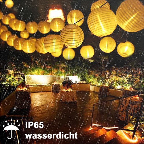 Solar String Lights Lanterns Party 50 LED Outdoor Indoor Lantern Party ...