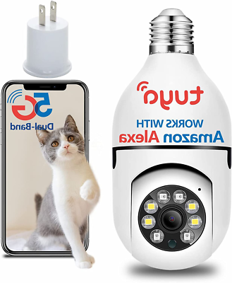 Safecam 360 Light Bulb Security Camera 5G&2.4G Wifi,Light Bulb Cameras ...