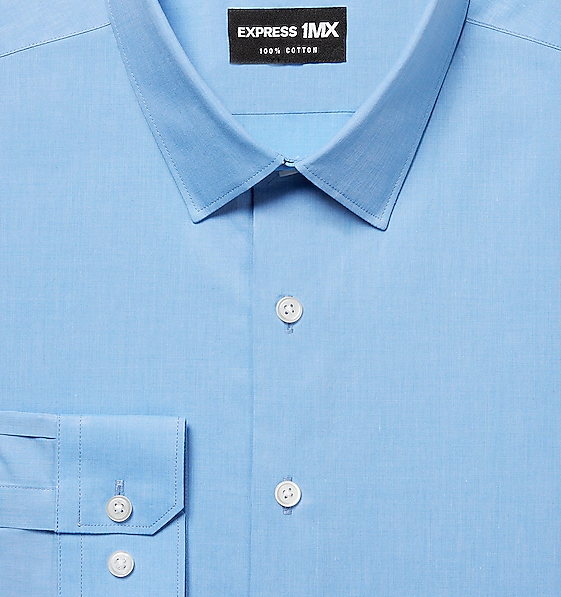EXPRESS Mens 1MX Dress Shirt Extra-Slim Solid Stretch (S) | eBay