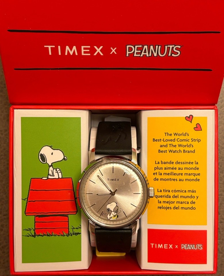 Timex Marlin Peanuts Snoopy Saxophone Limited Edition Automatic Watch ...