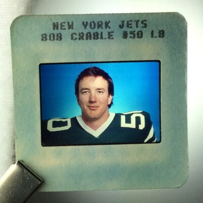 1986 NFL Promotional Color Slide-New York Jets-Bob Crable (Notre Dame ...