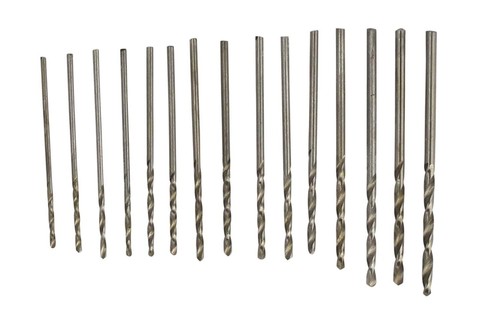 New 15pc Micro-Drill Bit Mini Set High Speed Metric Sizes 0.3 mm -1.0 ...