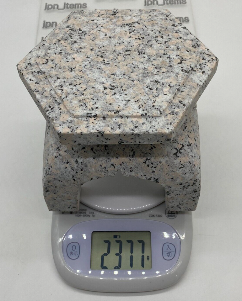 Pink Gray Stone Lantern Tourou Miniature Granite Japanese Garden ...