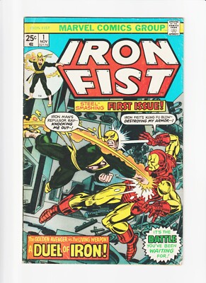 IRON FIST #1 (1975) - 1ST ISSUE IRON MAN BRONZE AGE COMIC KEY! BYRNE ...