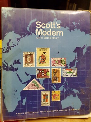 Vintage Scott's Modern World Stamp Album Book Postage through 1966 (140 ...