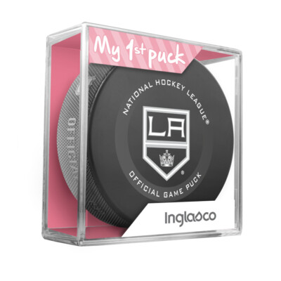 MY FIRST PUCK for NEWBORN BABY GIRL Los Angeles Kings Licensed NHL Game ...
