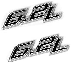 2pcs OEM 6.2L Emblem Fender 6.2 L Badge 3D Compatible with 250 350 450 ...