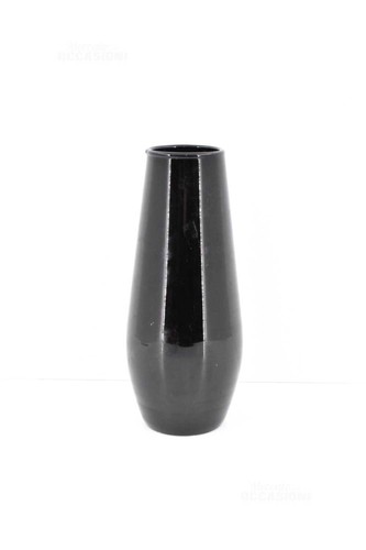 Vase En Verre Noir Cylindrique 27cm | eBay