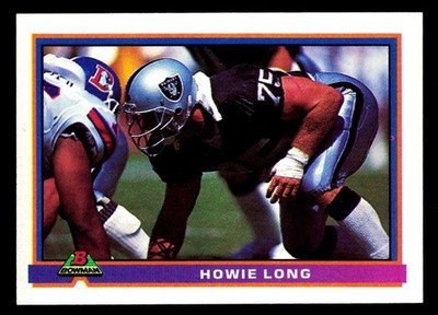 1991 BOWMAN #237 HOWIE LONG HOF - LOS ANGELES RAIDERS | eBay