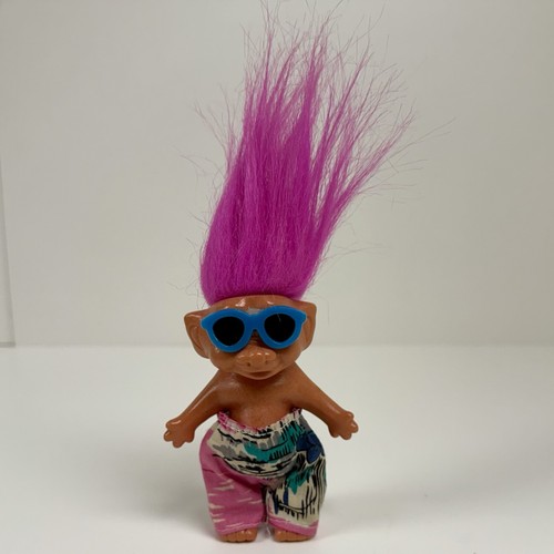 Vintage Etone Korean Troll Doll 4" - All Original 1960’s Pink Hair | eBay