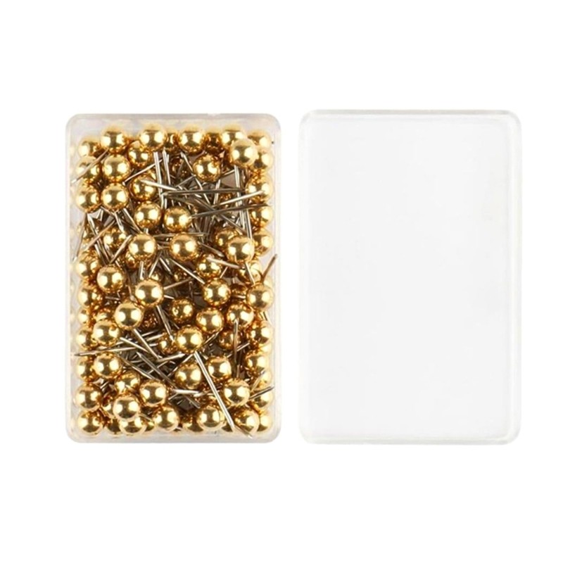 500 Pcs Round Head Push Pins Map Pins Thumb Tacks Bulletin Board Pins ...