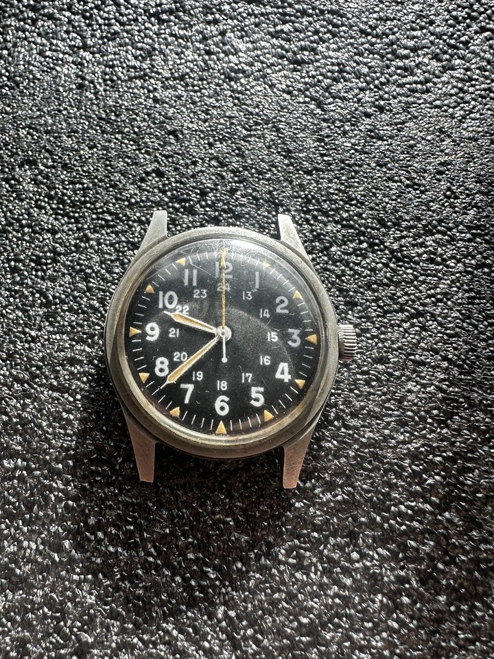 VINTAGE BENRUS MILITARY FIELD WATCH DTU-2 A/P MIL-W-3818B VIETNAM WAR ...
