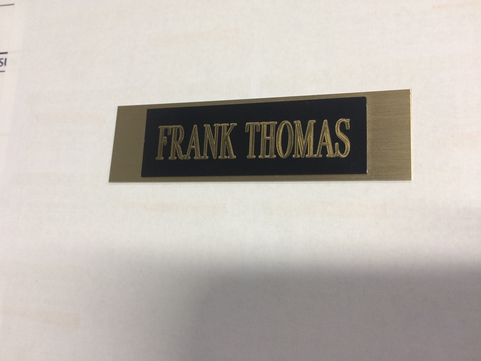 Frank Thomas Chicago White Sox Autograph Ball/Photo ~1.5x4 Nameplate | eBay