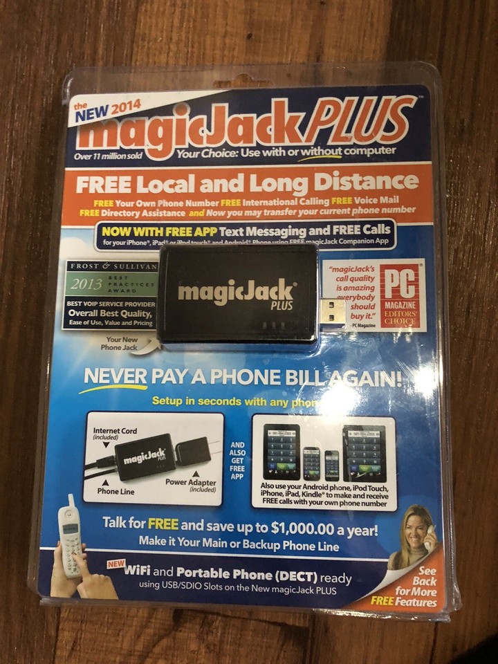 Magic Jack Plus 2014 Free Local Long Distance Calling & Free Text Thru ...