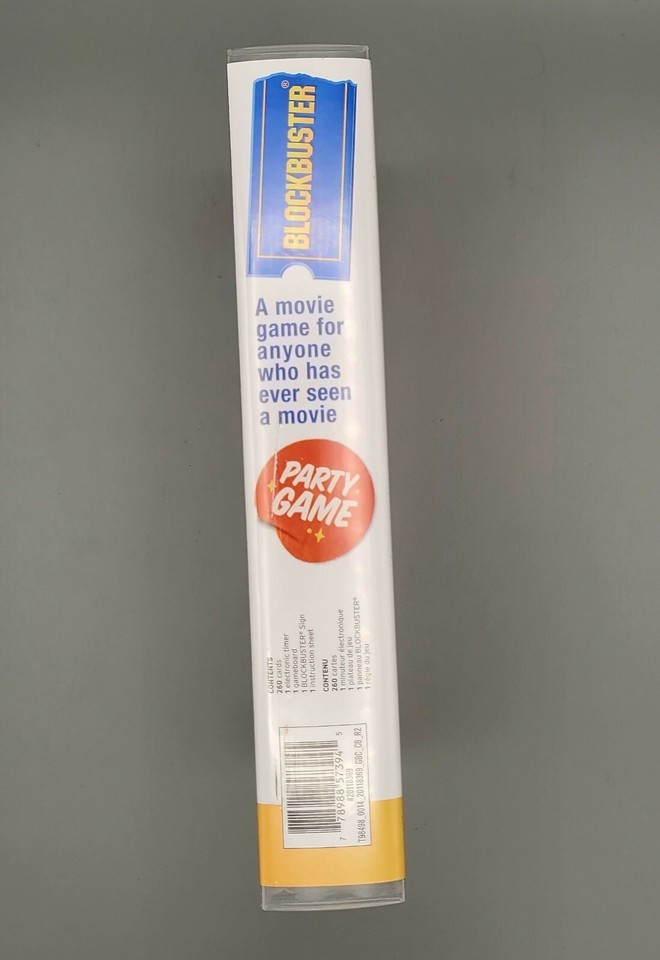 Blockbuster Party Game Movie Trivia Board Game Night VHS Case Complete ...