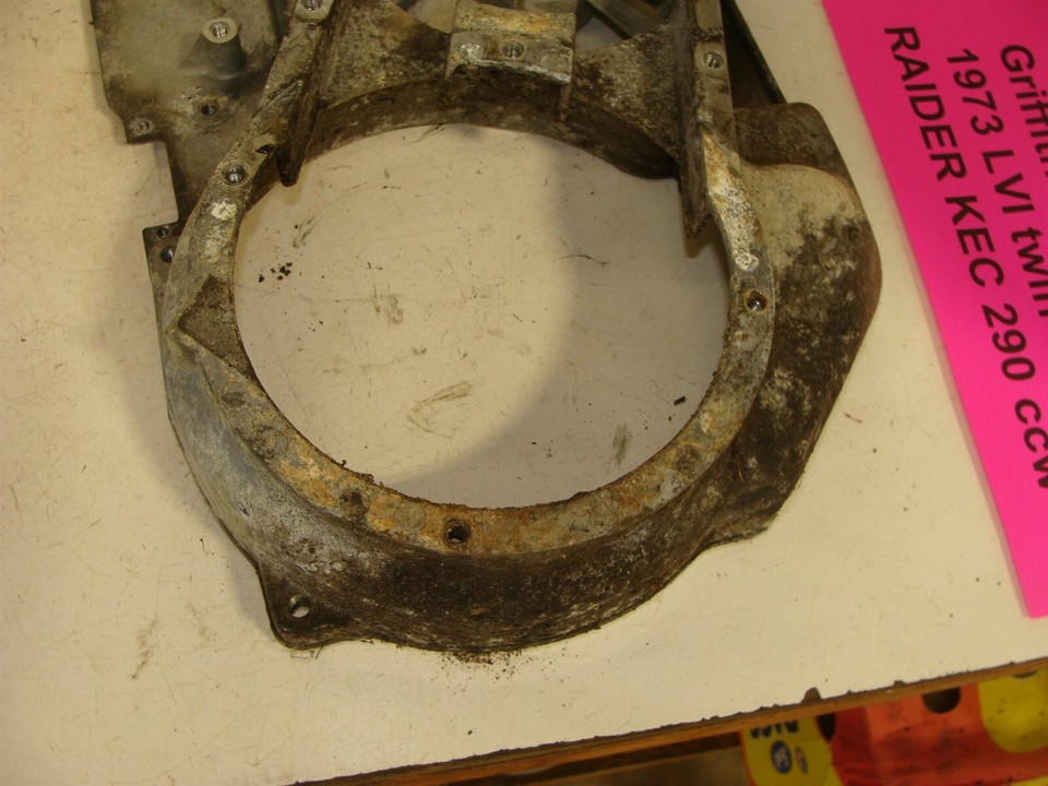1972 73 LVI raider twin track KEC-290 TT ccw engine cooling fan shroud ...