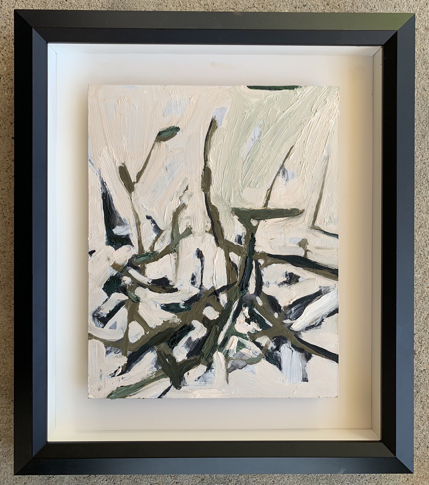 Vtg Oil Painting Reem Bassous Beirut Lebanon Abstract Impasto Modernist ...