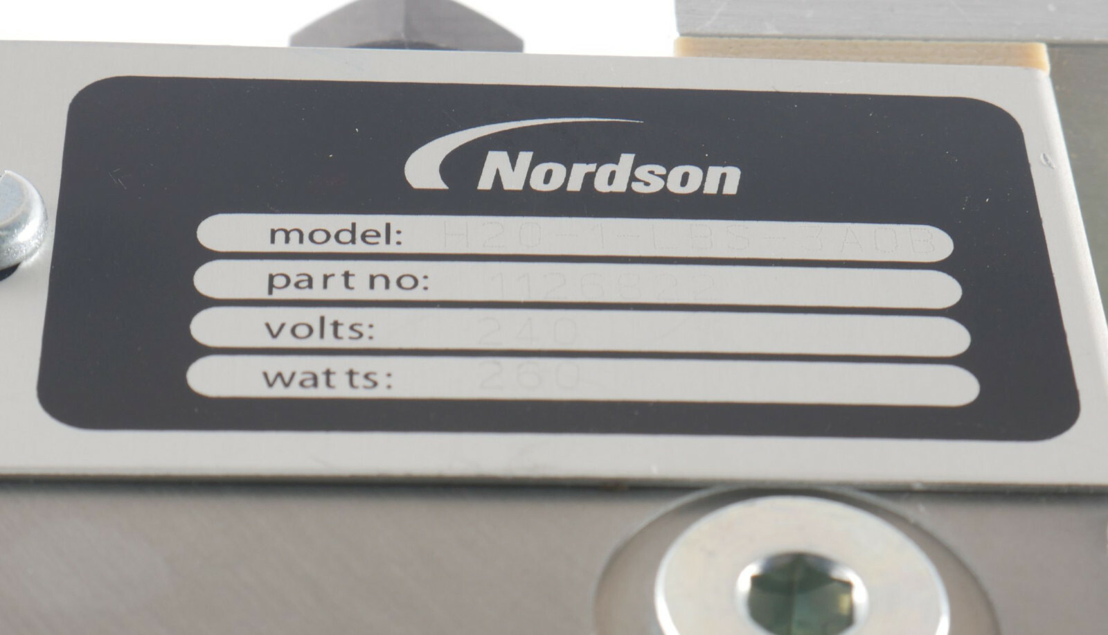 NORDSON H20-1-LBS-3A0B H201LBS3A0B 1126822 JC19A00036 ! NEW ! | eBay