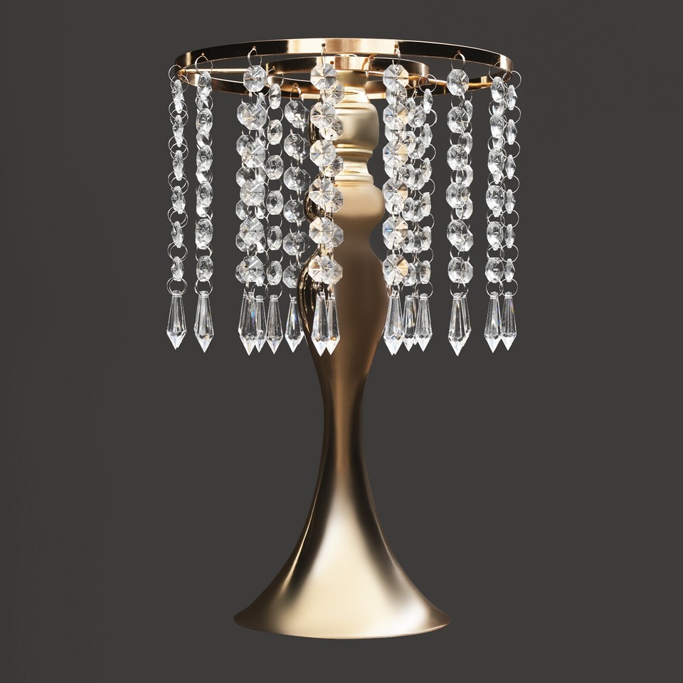 10pcs Gold Flower Stand for Wedding Table Centerpieces Crystal Flower ...