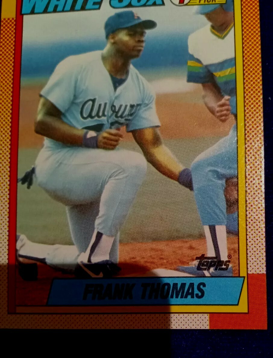 1990 Topps Frank Thomas Double Print Error Card #414 RARE MINT! | eBay