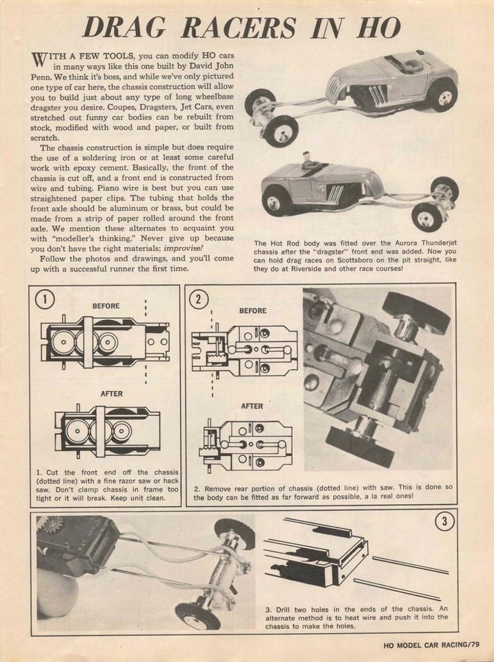 REPRODUCTION OF MODEL MOTORING HO MODEL CAR RACING 1967 MAGAZINE ~ RARE ...