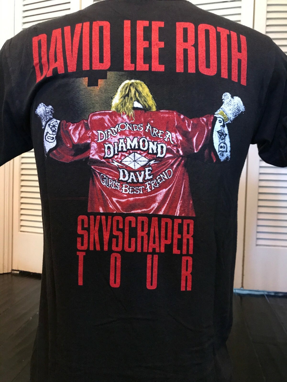 VTG David Lee Roth 1988 Skyscraper Tour Shirt Size Sm… - Gem