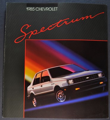 1985 Chevrolet Spectrum Sales Brochure Folder Excellent Original 85 | eBay