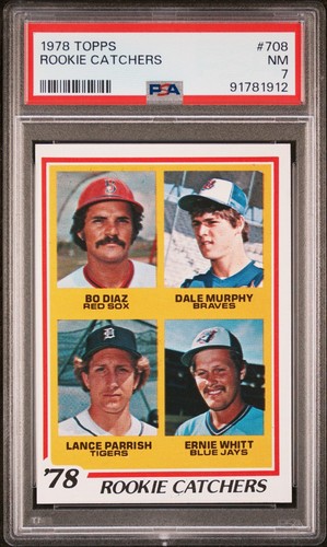 1978 TOPPS BASEBALL SET ROOKIE CATCHERS - DALE MURPHY / LANCE PARRISH ...