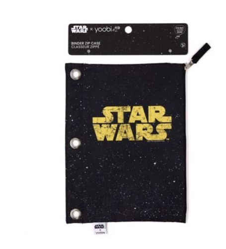 NEW Disney STAR WARS x Yoobi Binder Zip Pencil Case Pouch Folder Black ...