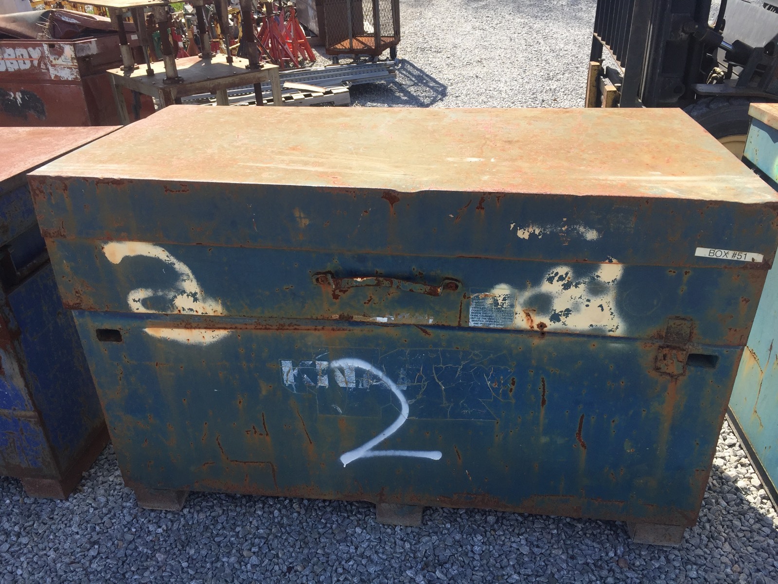 4 Used KNAACK Model 69 Storagemaster Chests 34x30x60" Job Site Storage ...