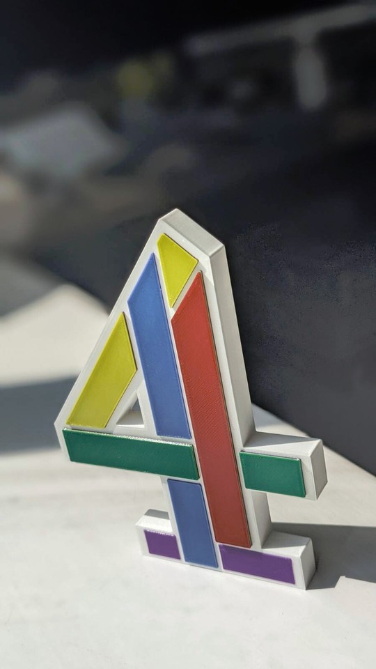 CHANNEL 4 logo - 80s Beena Studio | eBay