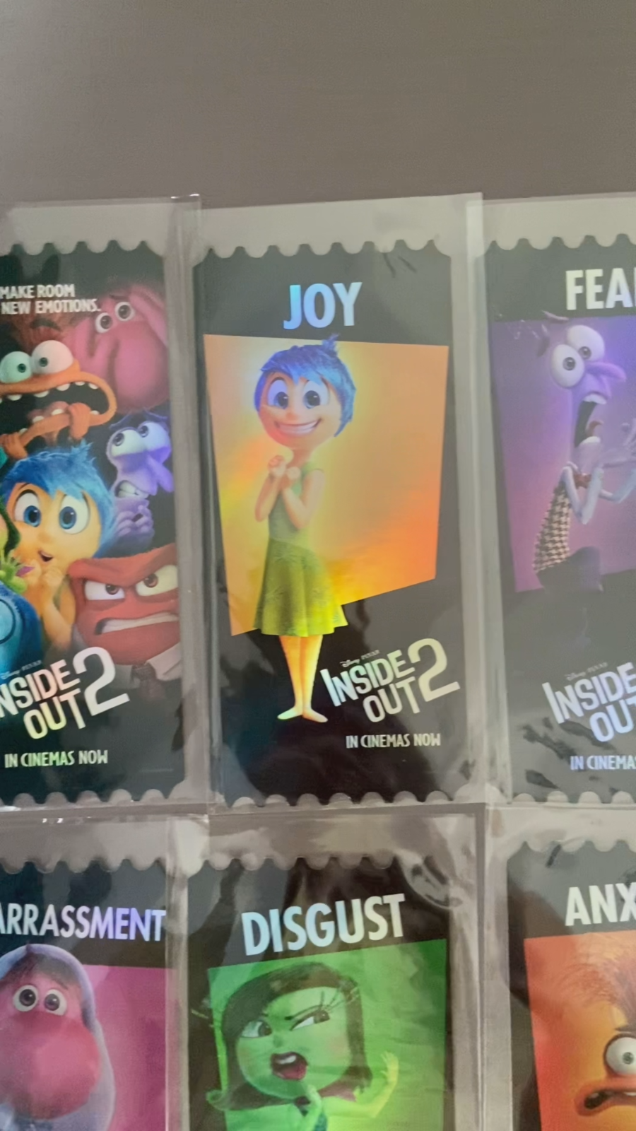Inside Out 2 Disney Pixar Movie Ticket Collectible 2024 Set 10 pcs. SF ...
