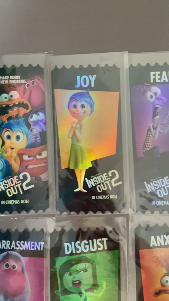 Inside Out 2 Disney Pixar Movie Ticket Collectible 2024 Set 10 pcs. SF ...