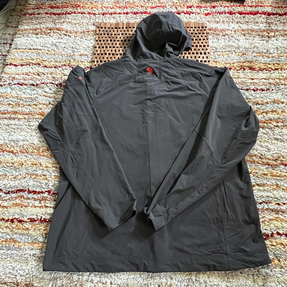 Mountain Hardwear Shell Hoodie Hoody Jacket Forge Grey Men's Size XXL | eBay