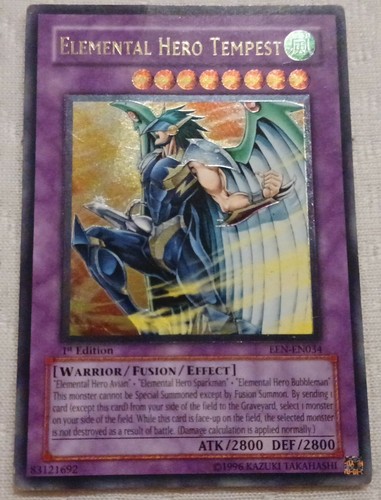 Elemental Hero Tempest Ultimate Rare 1st. Ed. EEN-EN034 | eBay