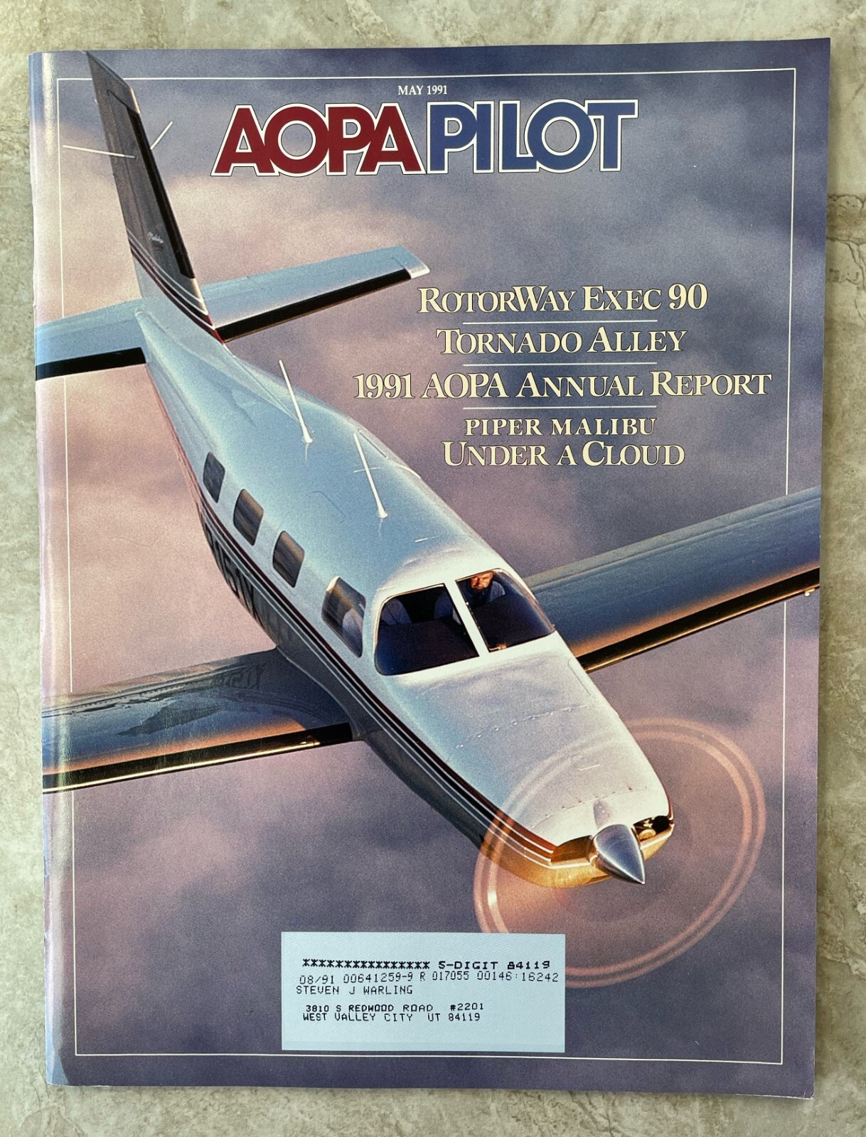 AOPA Pilot May 1991, Piper Malibu Mirage, RotorWay Exec 90, Bahamas ...