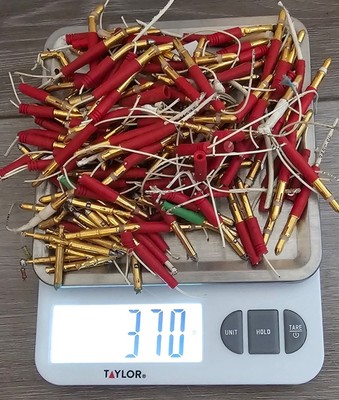 370 grams GOLD SCRAP RECOVERY Pins Military High Yield Early 70s ...