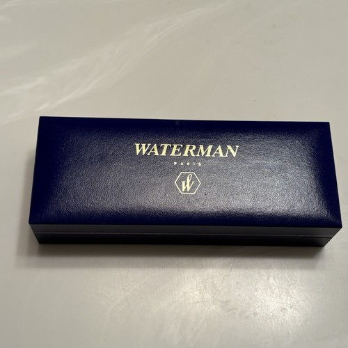 WATERMAN Paris Satin Lined Rollerball Pen Box Case w/Fine Point Refill ...